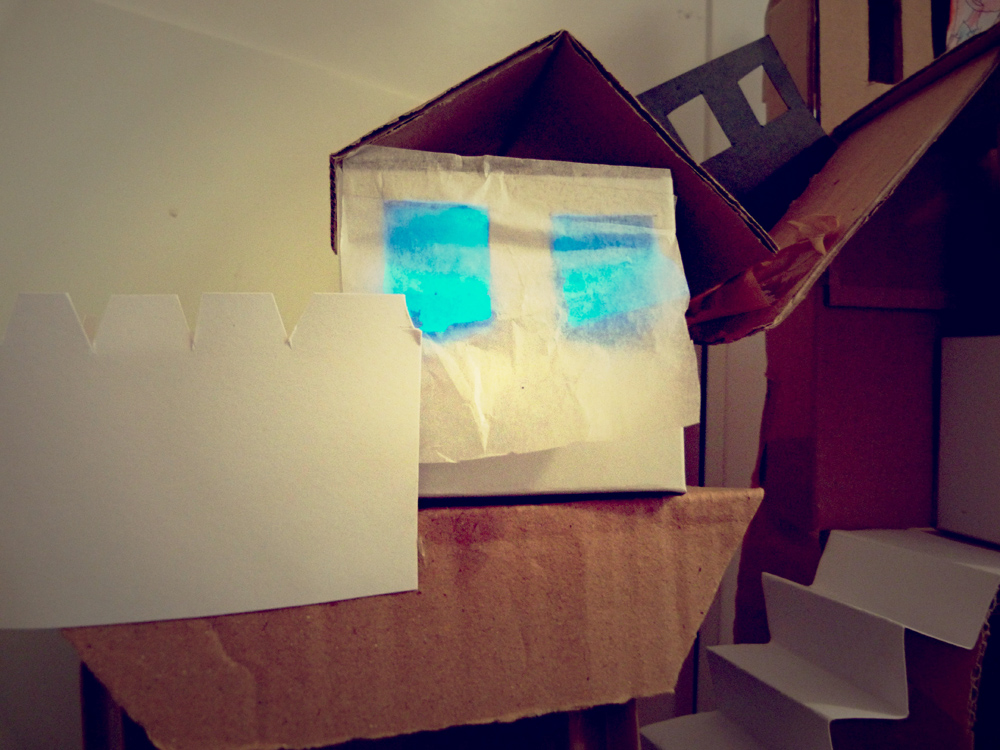 Butterscotch and Beesting: A cardboard skyscraper