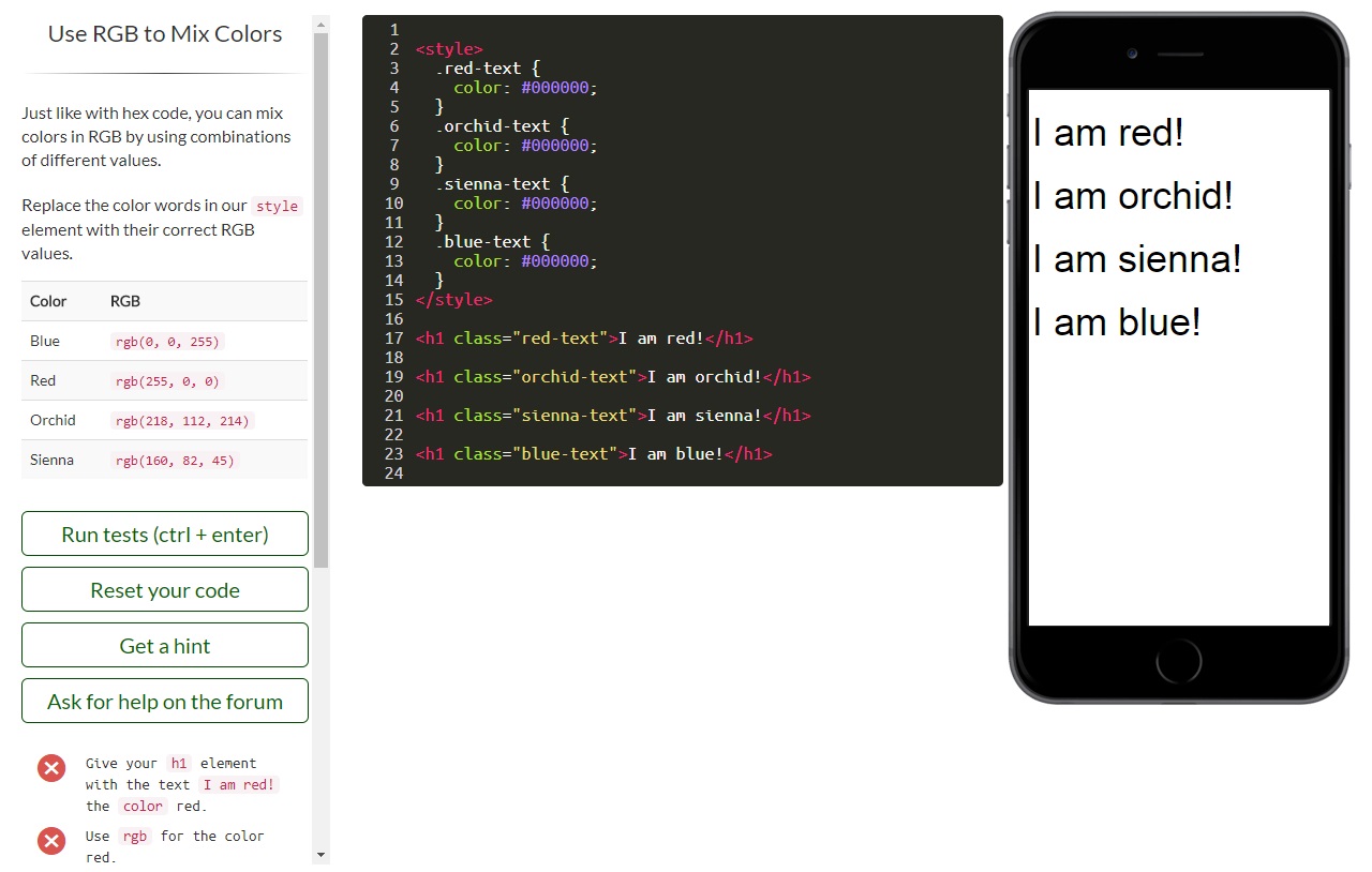 Уроци на фотошоп, GIMP, MS Office, Scratch, HTML&CSS: Използване на RGB values to Color Elements ...