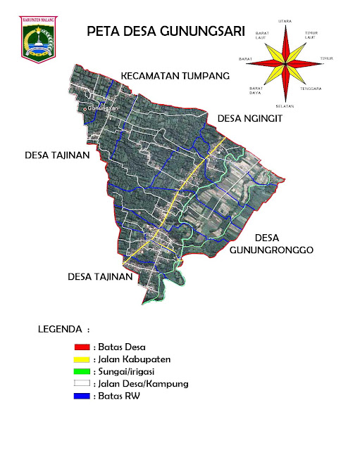 DESA GUNUNGSARI KEC. TAJINAN KAB. MALANG: PETA DESA