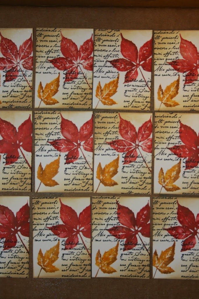 My Craft World: ATC Exchange - Fall Leaves