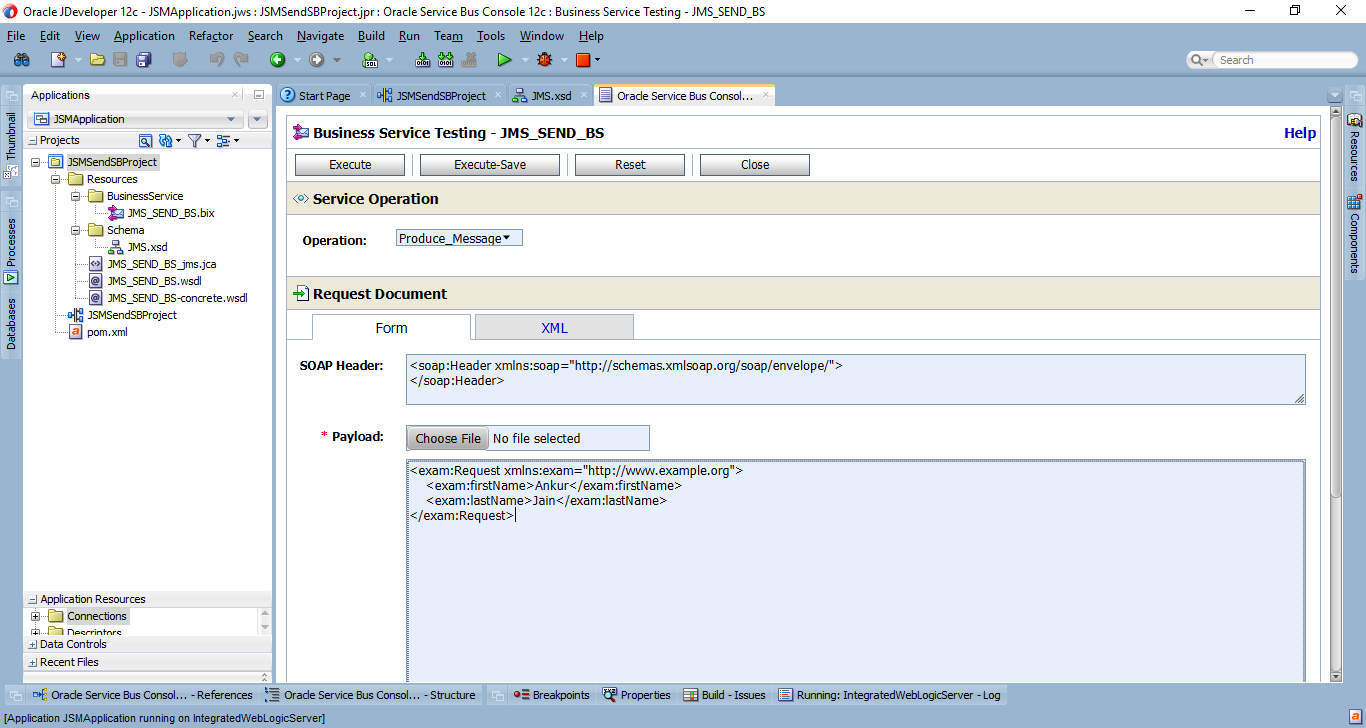 OSB 12c: JMS integration with OSB : Push message to JMS Queue - TechSupper