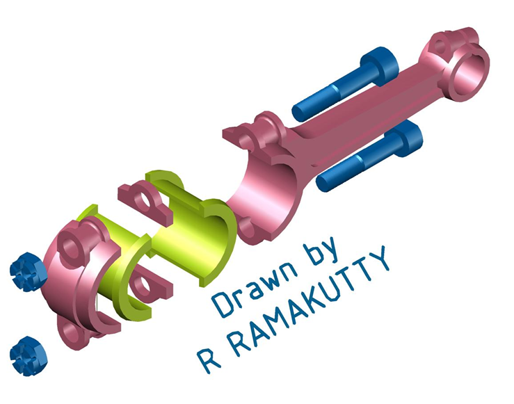 Machine Drawing: Connecting Rod