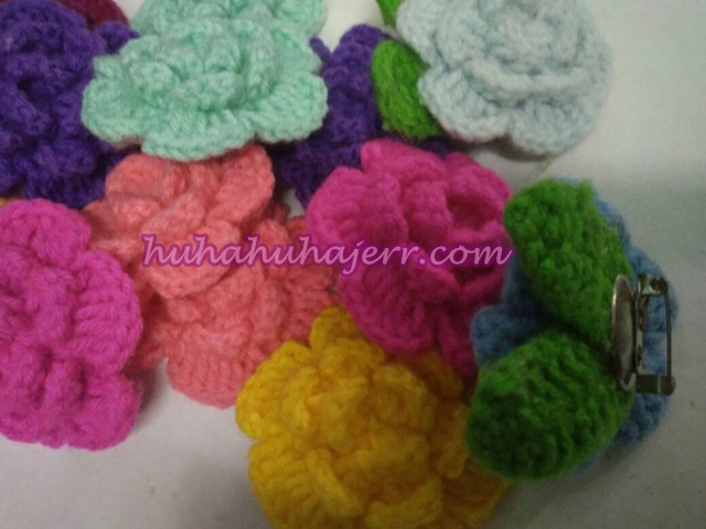 DIY Bunga Rose Crochet Yang Cantikkk ..... - blog santai-santai jerr!