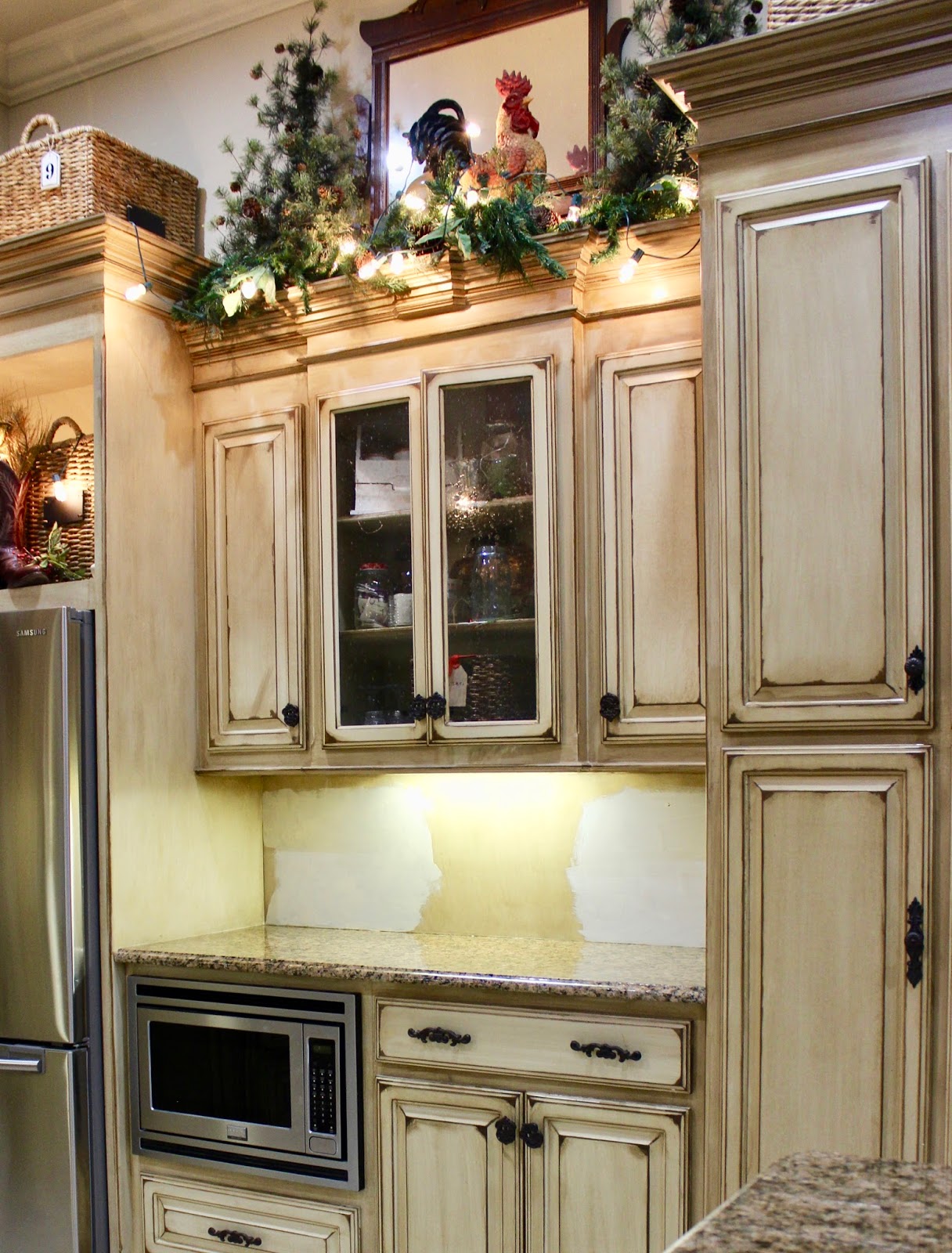 At Rivercrest Cottage: Painting The Kitchen Wall Section