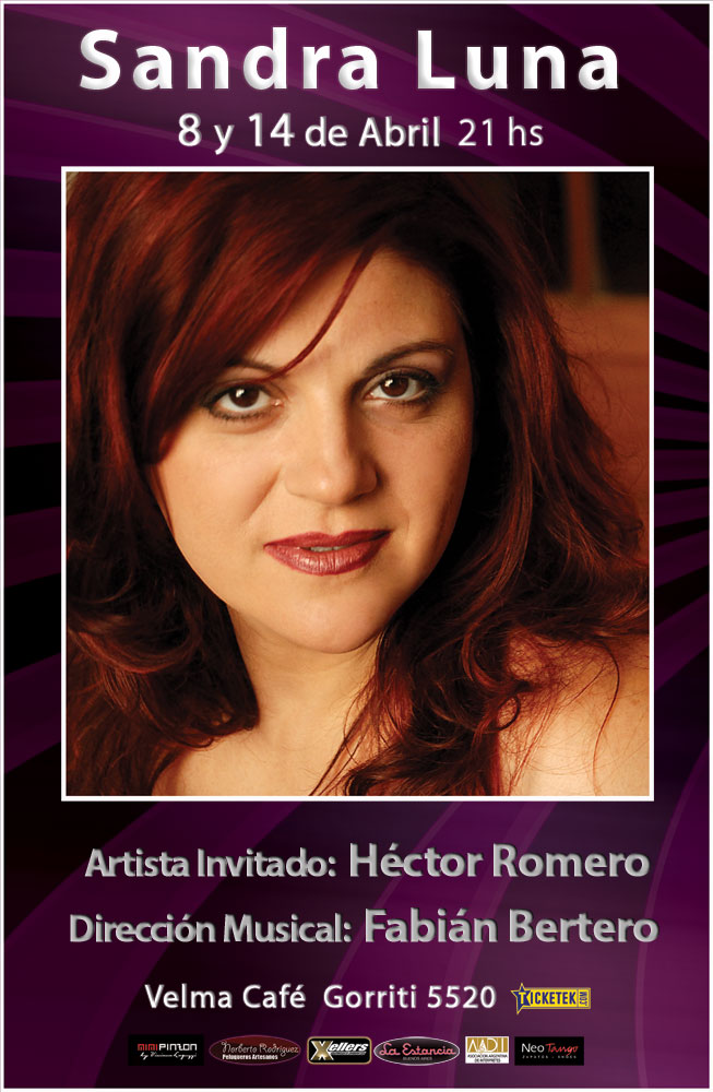 Tempo Noticias: Sandra Luna en Concierto en Abril