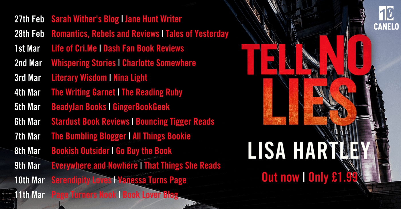 The Bookish Outsider: Tell No Lies - Lisa Hartley