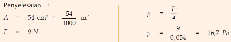 Pengertian dan Rumus Tekanan serta Contoh Soal Tekanan - INFO PELAJARAN