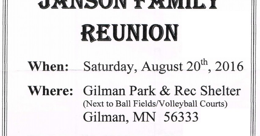 Janson: Johannes Janson Family Reunion