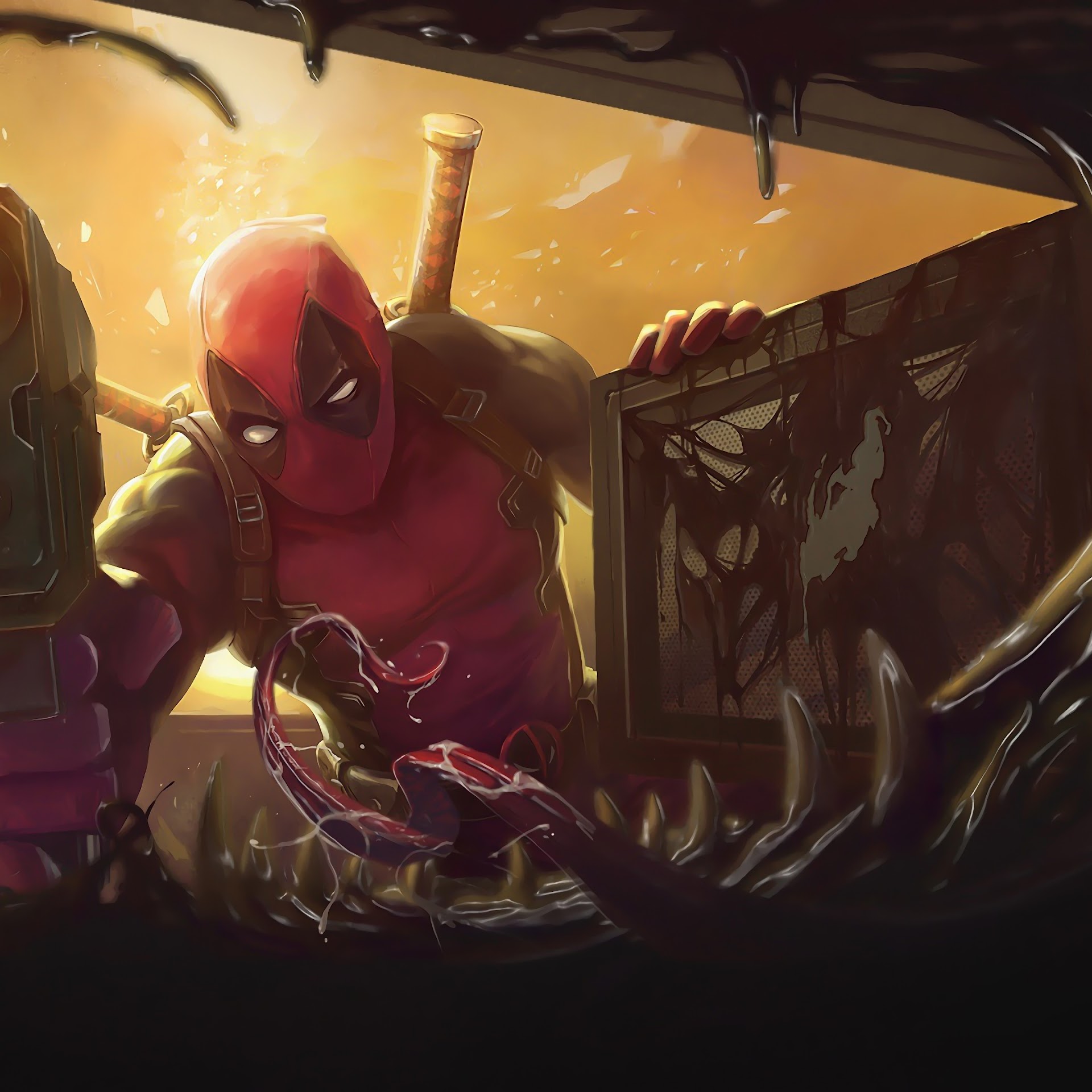 Deadpool, 4K, #187 Wallpaper iPhone Phone