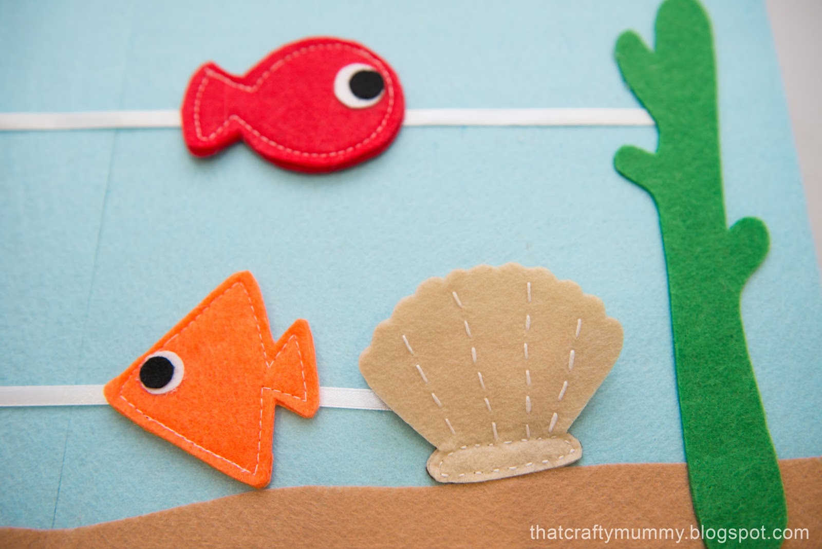 That Crafty Mummy: Quiet Book Page: Sliding Fish & Lift-the-Flap Oyster ...