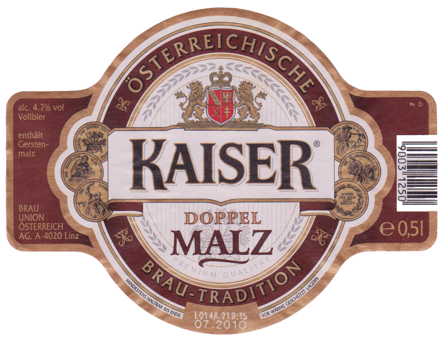 Beer Label Collection of mine: Kaiser Doppel Malz