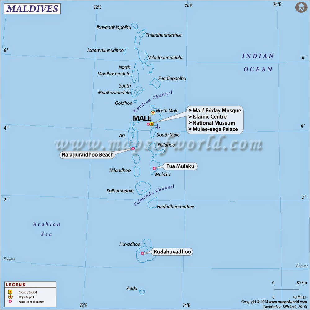 Maldives's climate change: Geography