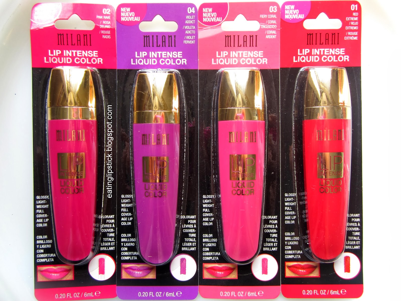 Eating Lipstick: Milani Lip Intense Liquid Lip Colors