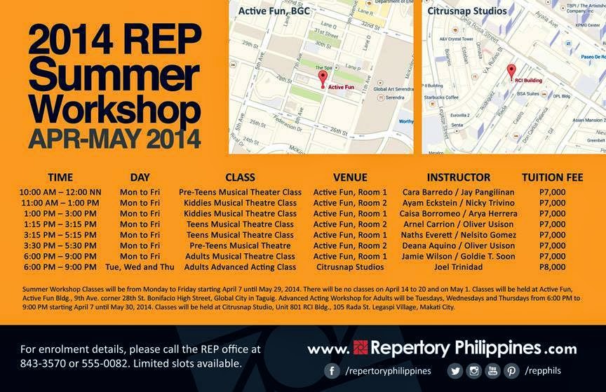 Manila Shopper: Summer 2014 Workshops / Activities for Kids, Teens & Adults