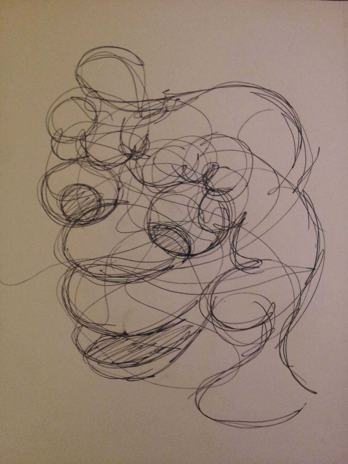 Voices in my Head: Sketching Daily: Day 4 "Scribbly Drawings"