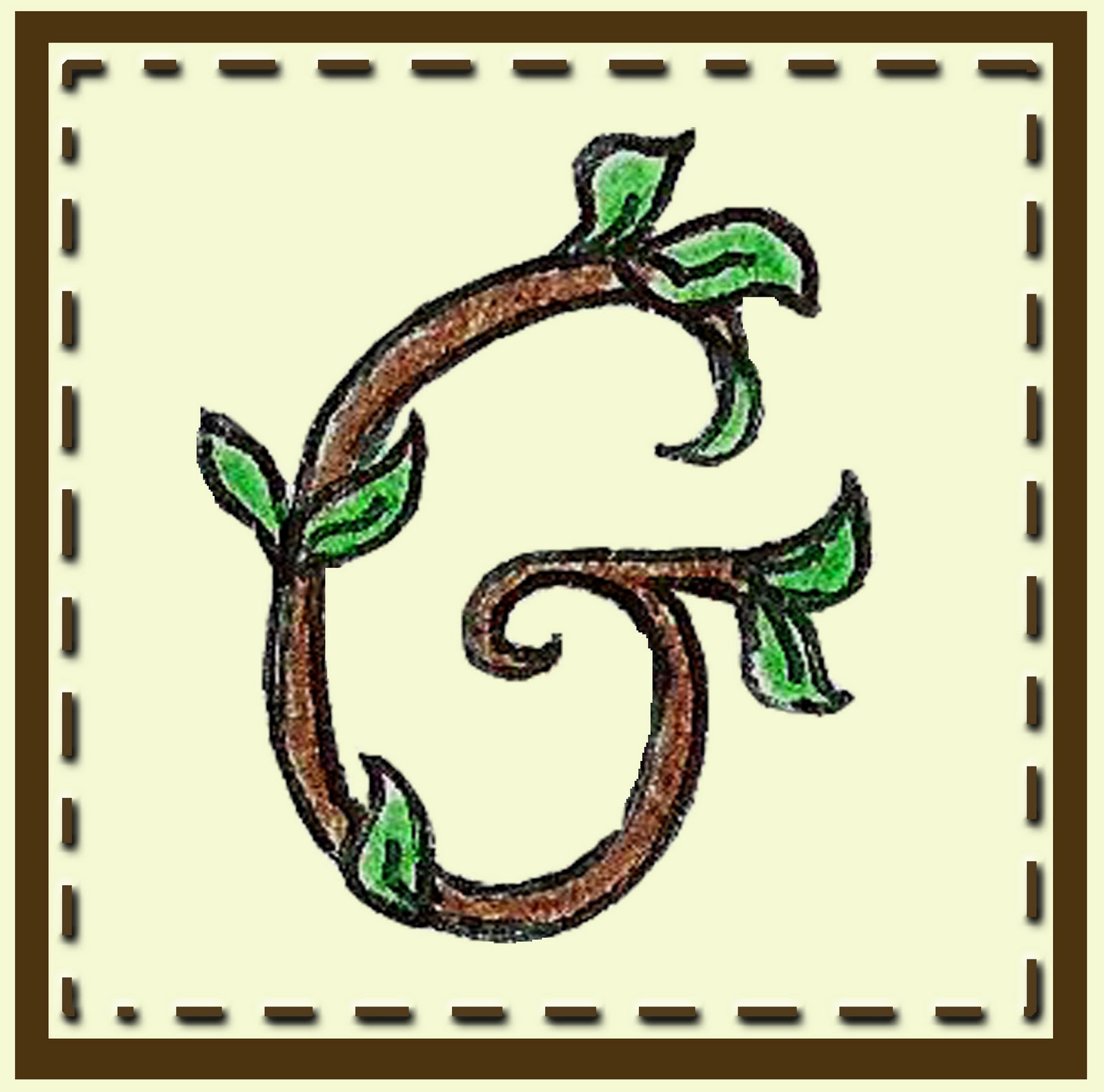 GRANNY ENCHANTED'S BLOG: "Twigs and Leaves" Free Scrapbook Alphabet ...