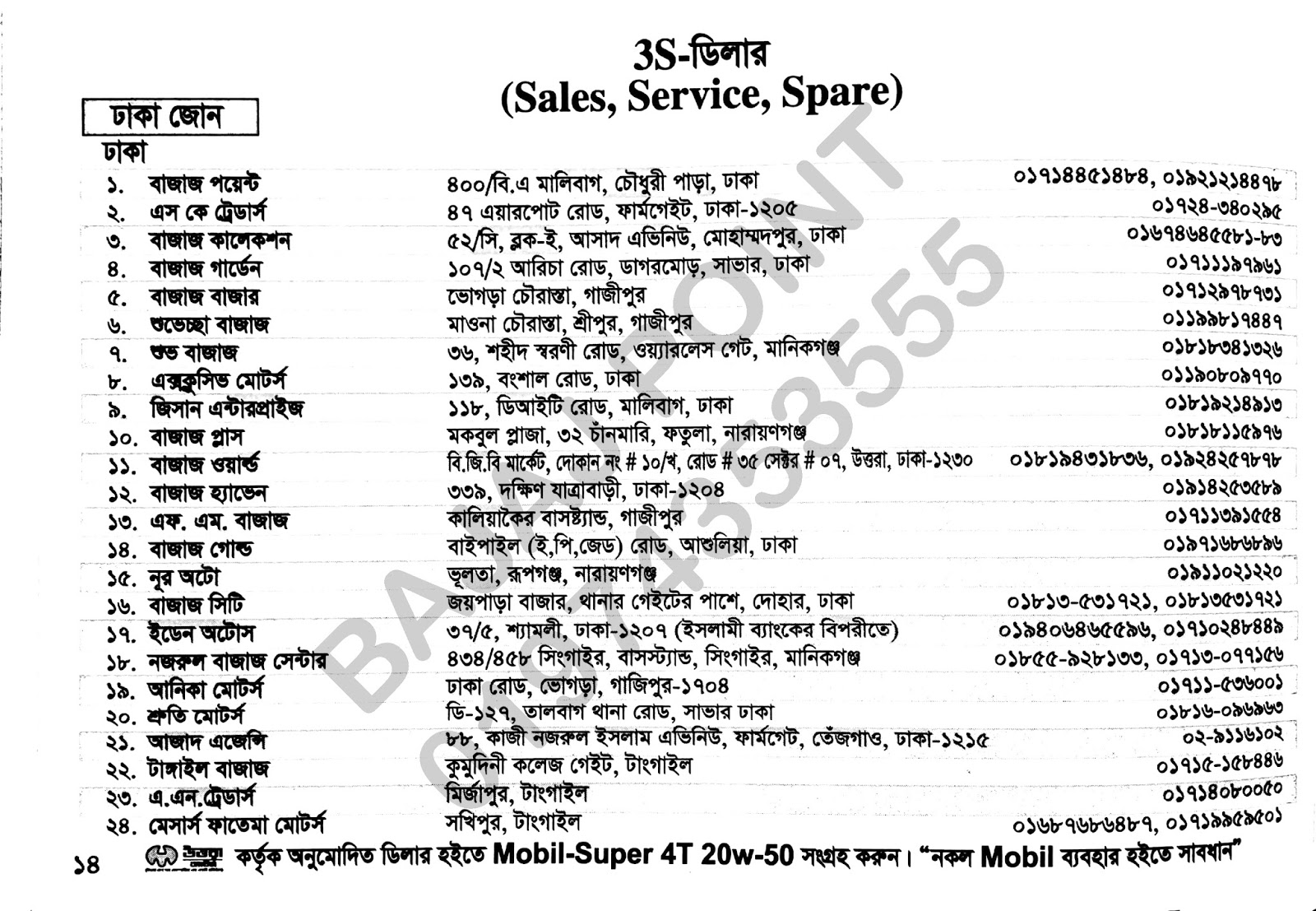 Bajaj Motorcycle Service Center In Dhaka, ঢাকার মধ্যে বাজাজের সার্ভিস ...