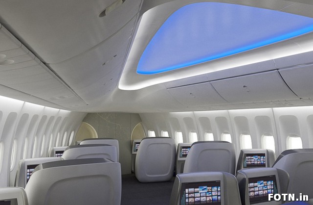 Lila kim: First Look Inside the Boeing 747-8 Airplane