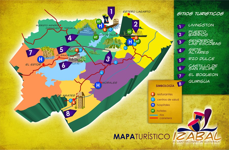 Ilustración Avanzada: Paquete Turístico Promocional Izabal