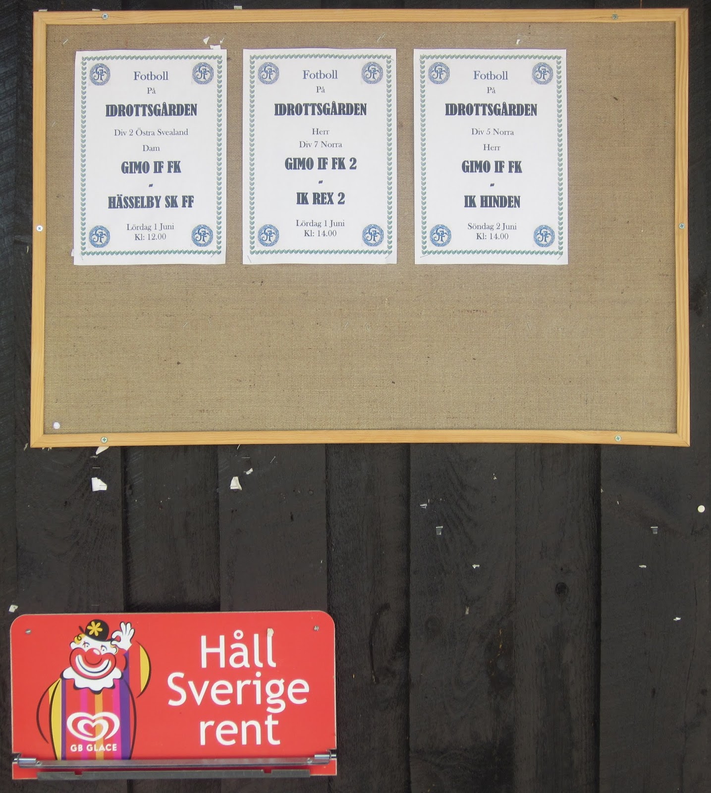 ROSLAGSSTOPPET: Gimo IF - IK Hinden 6-2 (2-1) Alunda IF - Almo BK 0-2 (0-1)