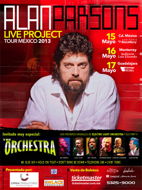 THE ALAN PARSONS PROJECT: TOUR DATES: ALAN PARSONS LIVE PROJECT & THE ...