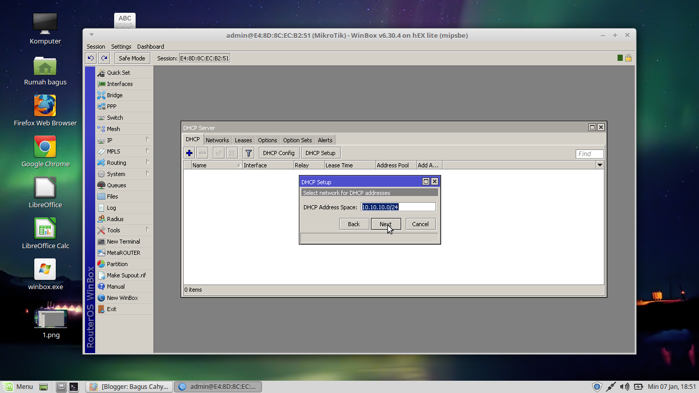 Membuat Dhcp Server Untuk Hotspot Informasi Teknologi