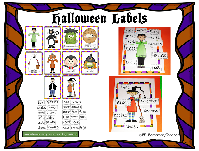 EFL Elementary Teachers: Halloween Resources for Elementary ELL