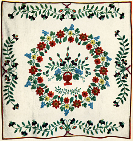 Barbara Brackman's MATERIAL CULTURE: Indiana Quilt Project: Applique