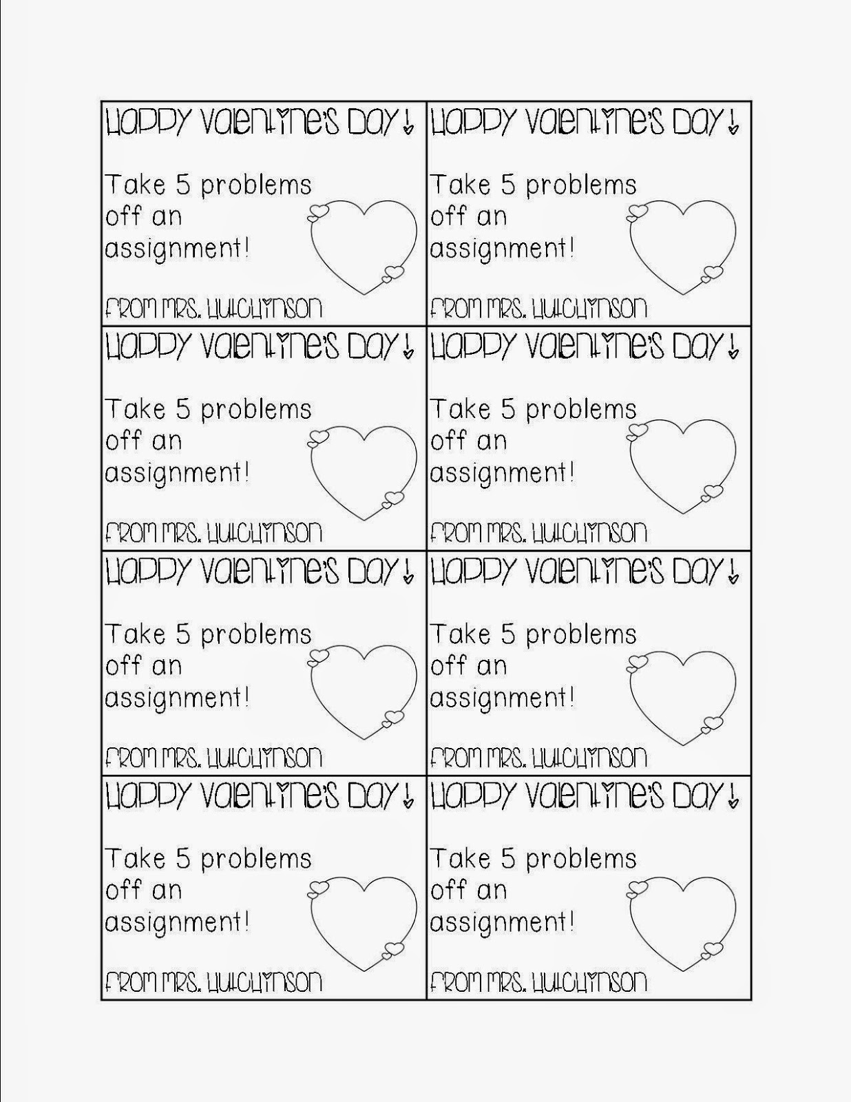 Once Upon a Creative Classroom: Valentine's Day Freebies