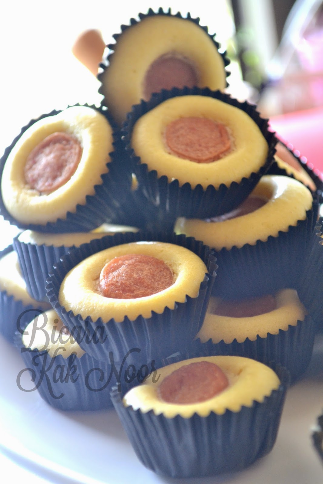 Mini Sosej Muffin With Pizza Sos - Dapur Kak Noor