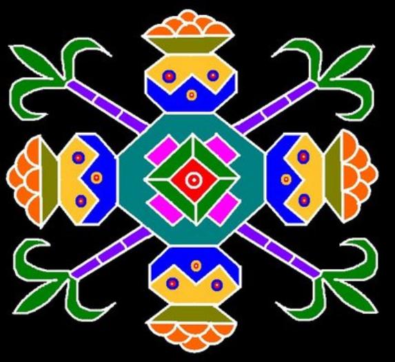 Pongal Kolam 4 | Beautiful Kolams