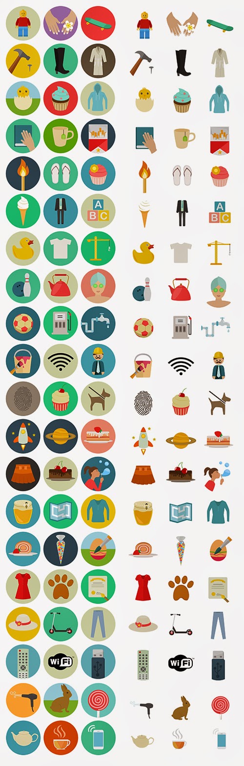 Download Flat Icon Set ( 60 Icon, PNG, PSD, SVG, EPS, AI ) | INDIGOSADS