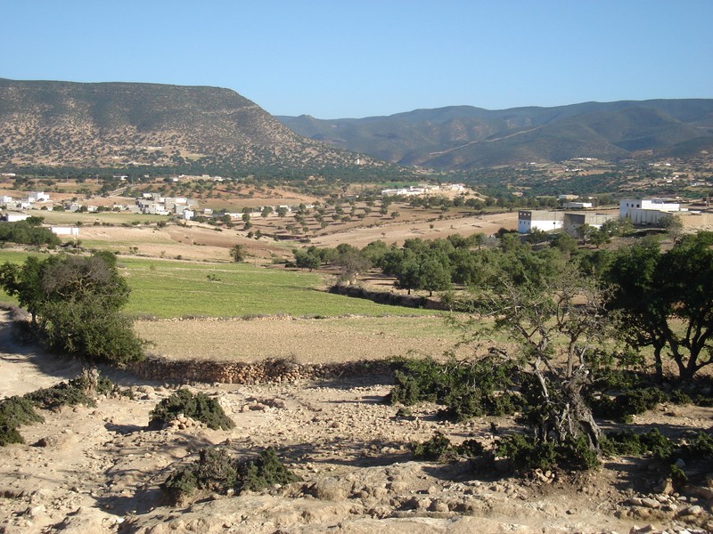 la région de Haha à vélo: La route entre Smimou et Ayiss