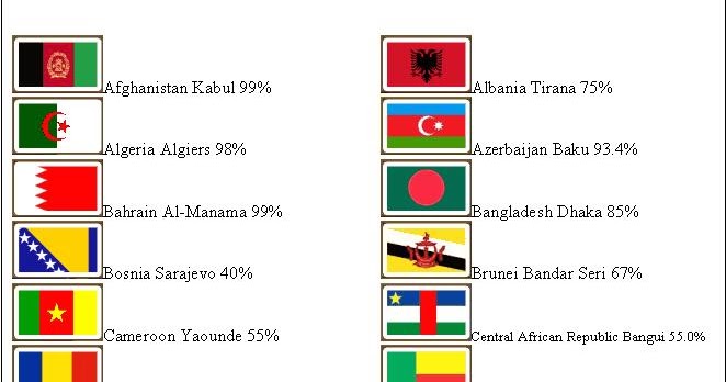 Flags of Islamic Countries ~The True Islamic World