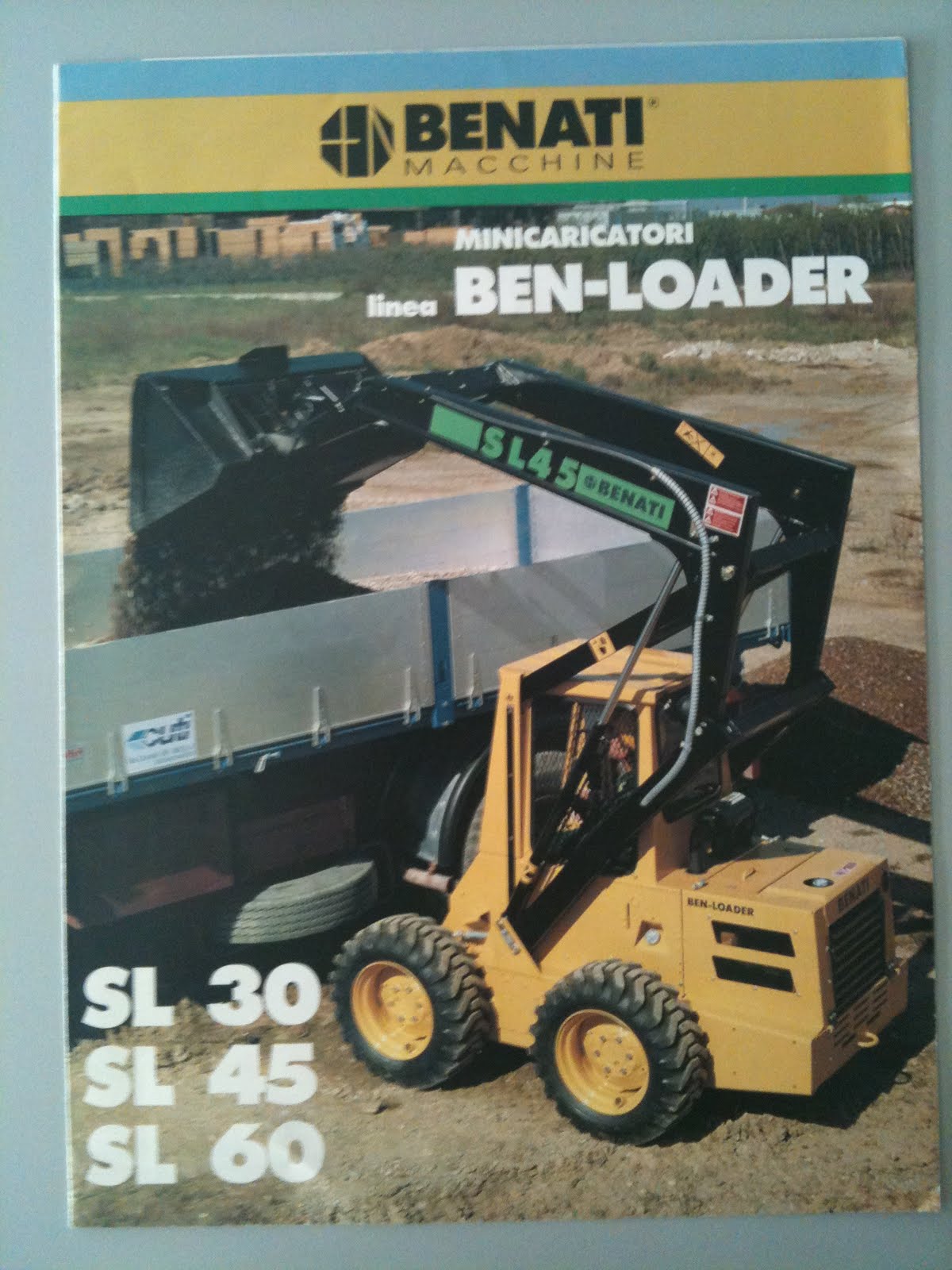 Earthmoving Machinery Sales Brochures: Benati Mini Loader SL30 SL45 ...