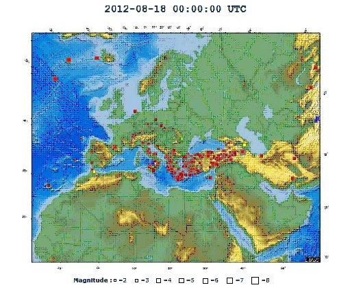 Earthquake Fault Lines Map Europe - United States Map