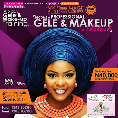Hello, Do you have passion for Make-Up & Gele?