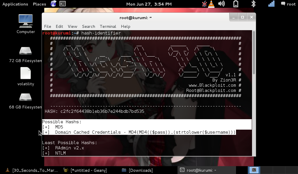 Kali Linux : Identifikasi Dan Dekripsi Password Hash