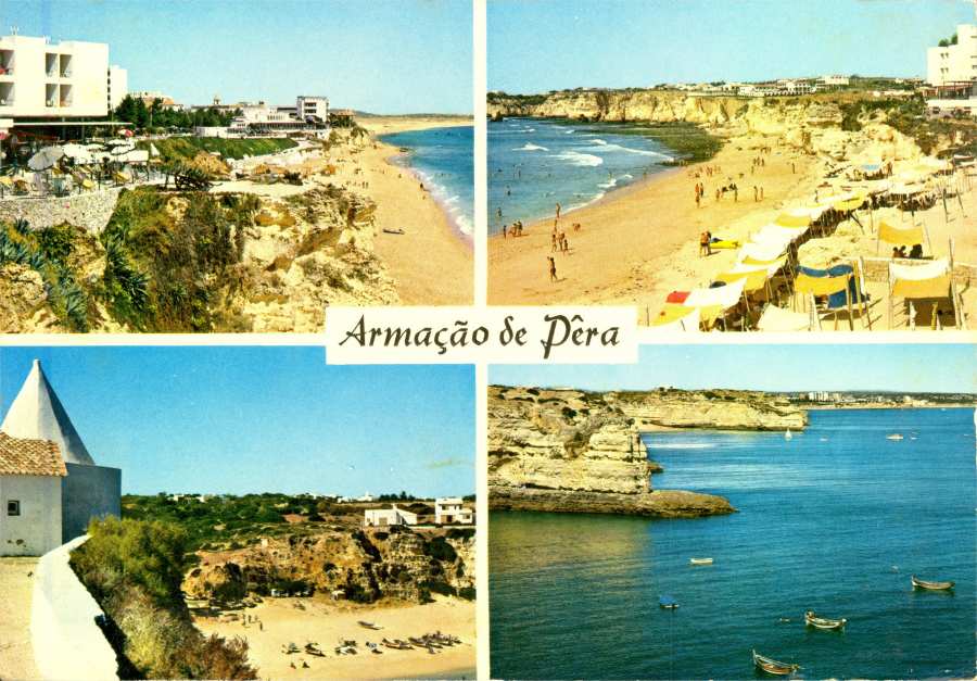 Algarve Encantado: Postais do Algarve - Armação de Pêra - Quatro ...