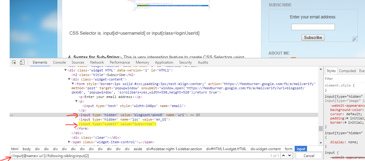 Learn Selenium: How to handle dynamic xpath in selenium: Xpath Axes