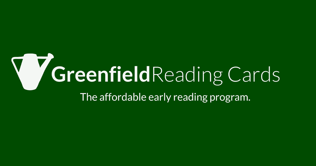 The Do-It-Yourself Mom: Announcing Greenfield Reading Cards! {And Our ...