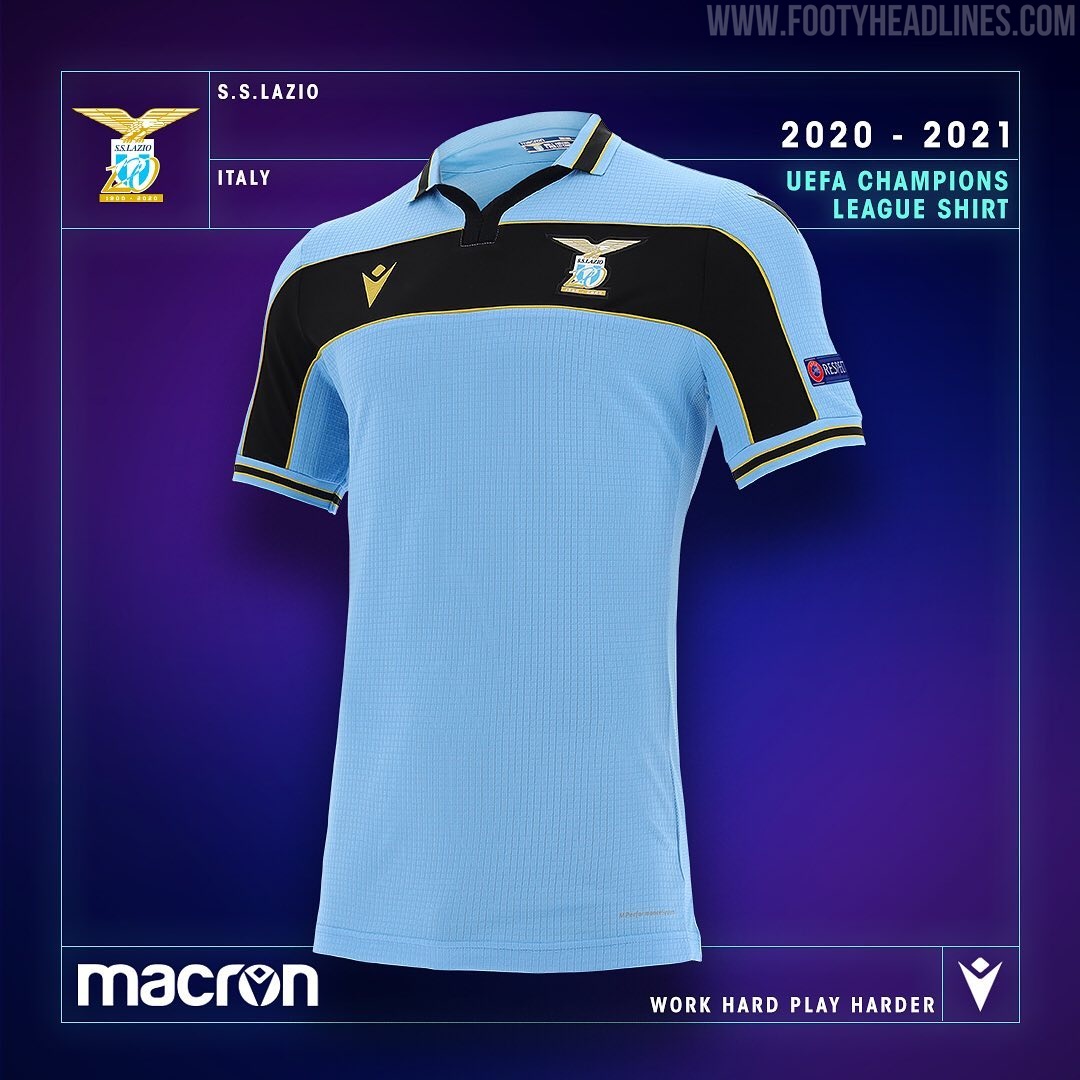 Lazio 20-21 Champions League Kit Revealed - Footy Headlines