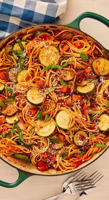 Vegetable Spaghetti Recipe - Recipes Cottage