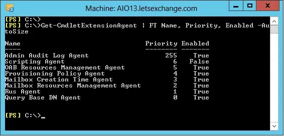 Lets Exchange: Exchange Cmdlet Extension Agents