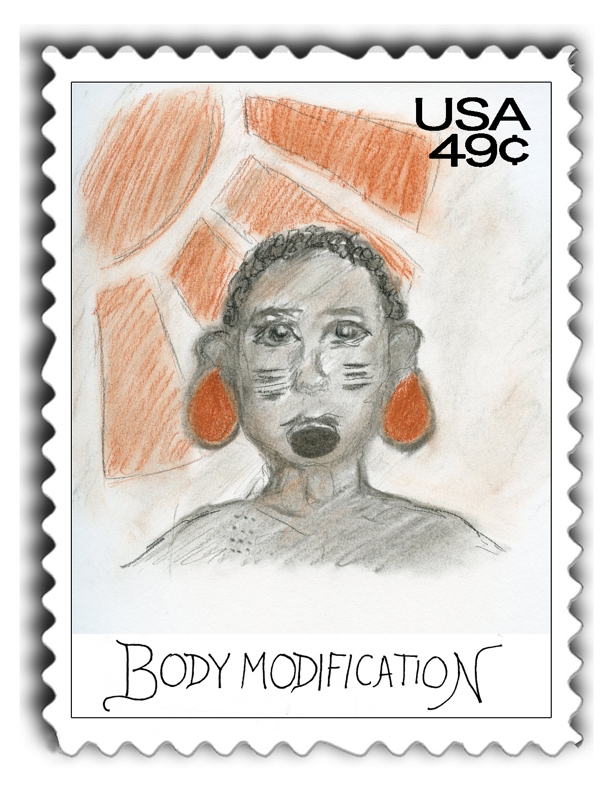 Renee's blog: body modification stamps: modern and traditional