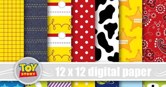 Toy Story Digital Paper - EMBROIDERY AND DIGITAL FILES
