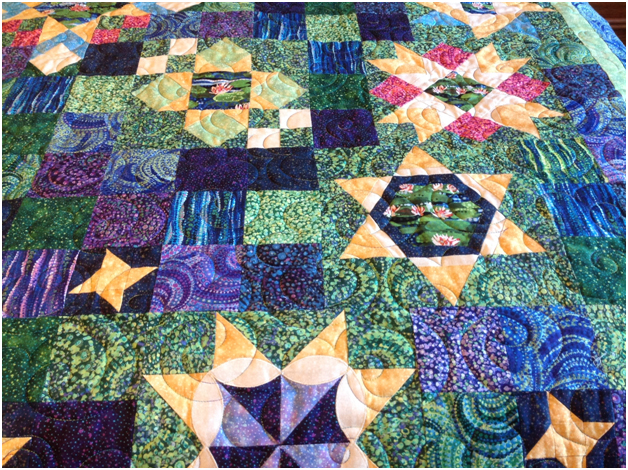 Daphne Greig: Finished! Water Reflections Block of the Month
