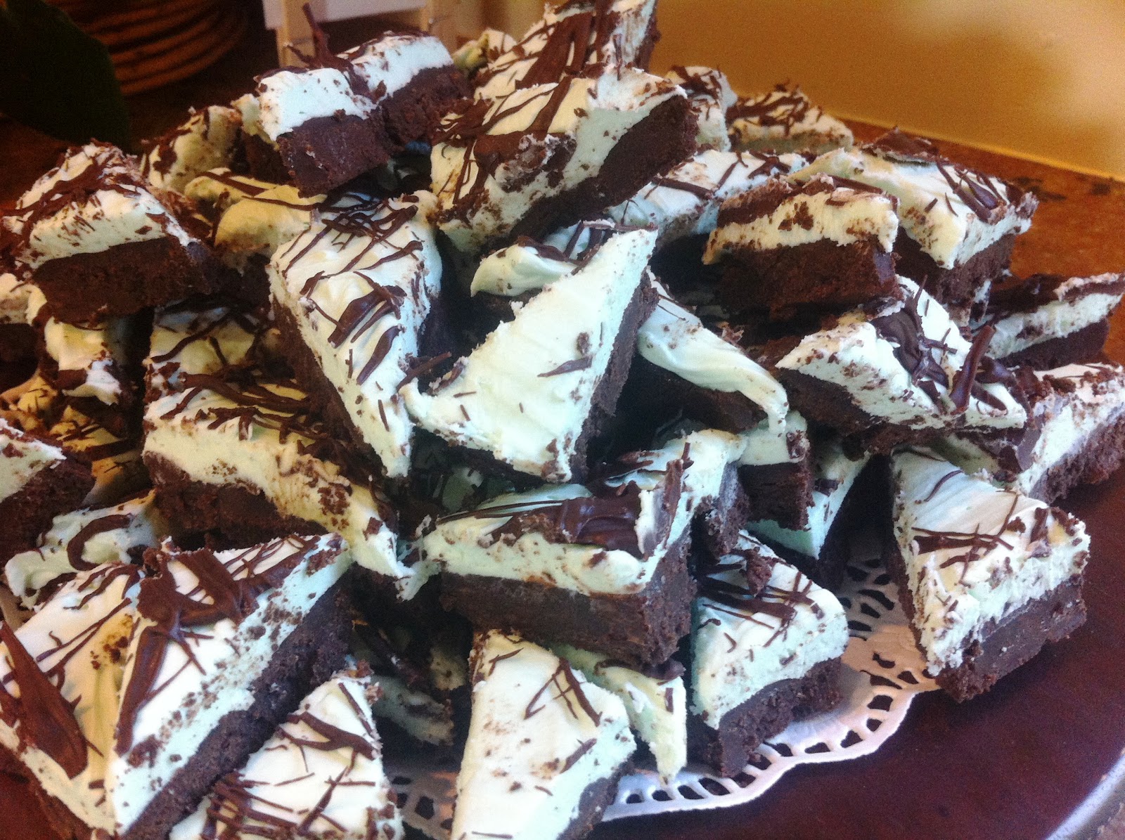 The Pampered Jes: Chocolate Mint Triangles