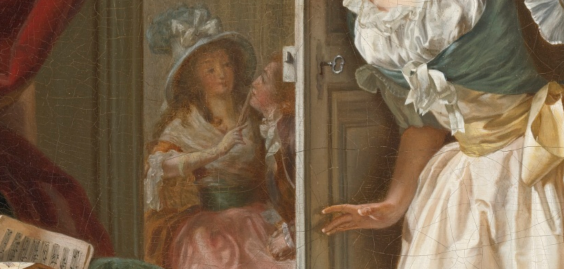 Marie Antoinette's: Young girl listening to a conversation between two ...