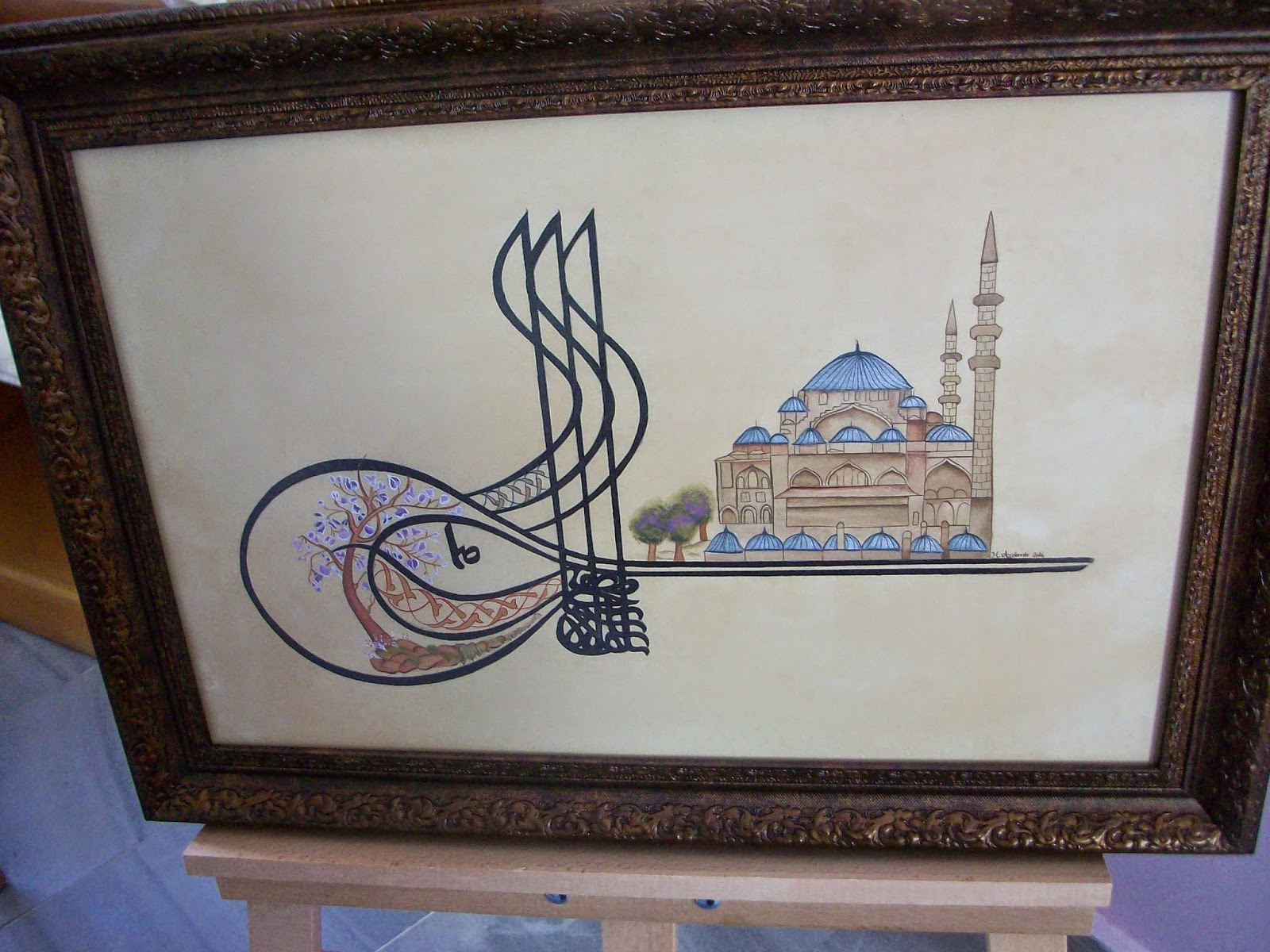 herteldentasarım: Tezhip ve Hat Sanatı Tablo Örnekleri- Islamic Arts